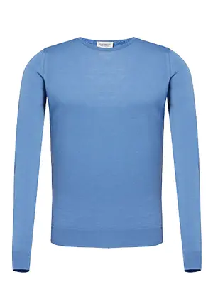 John Smedley John Smedley Lundy Crewneck Jumper Riviera Blue