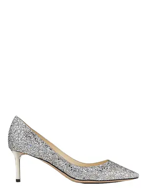 JIMMY CHOO Romy 60 Glittered Courts - Champagne