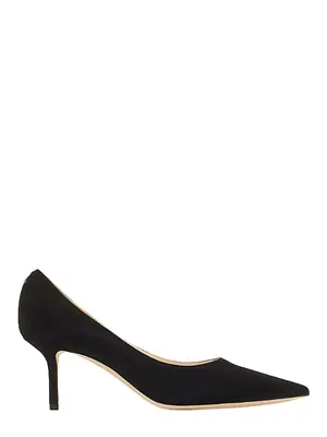 JIMMY CHOO Love 65 Suede Courts - Black