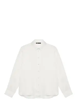 Maje Cecily Silk Shirt - Blanc