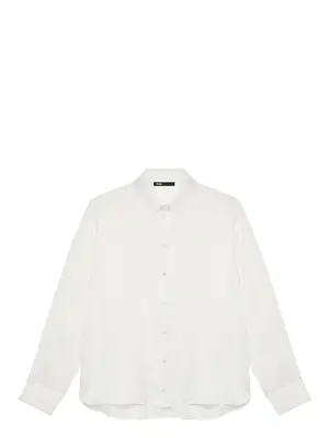 Maje Cecily Silk Shirt - White