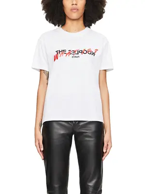 The Kooples Logo-print Cotton-jersey T-shirt - Whi01