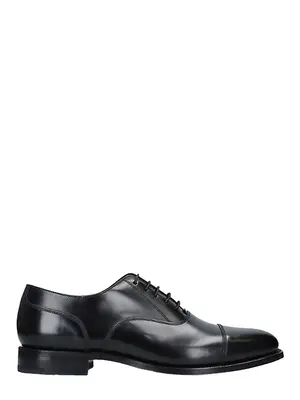 LOAKE 200b Leather Oxford Shoes - Black