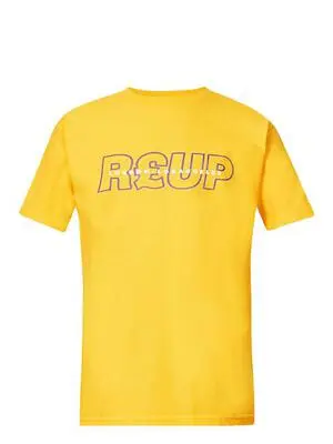 BADDEST SKATE SHOP Reup Graphic-print Cotton-jersey T-shirt - Yellow