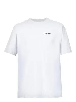 Patagonia Responsibili-tee Logo-print Cotton-blend T-shirt - White