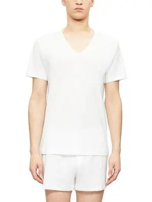 Sunspel Superfine Egyptian Cotton T-shirt Xxl - White