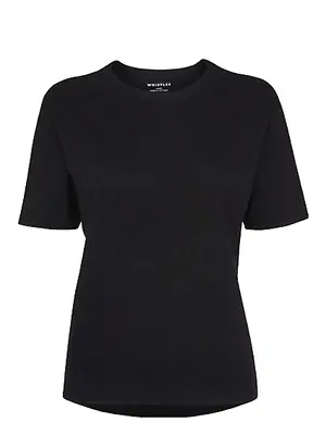 Whistles Emily Ultimate Cotton T-shirt - Black