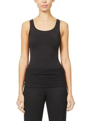 Hanro Stretch-woven Vest Top - Black