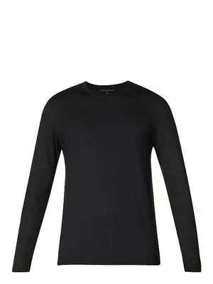 Derek Rose Basel Long-sleeved Top - Black