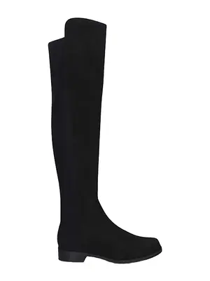 STUART WEITZMAN 5050 Suede Heeled Over-the-knee Boots - Black