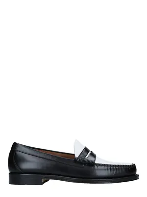 G.H. BASS & CO. Larkin Two-tone Leather Penny Loafers - Blk/white