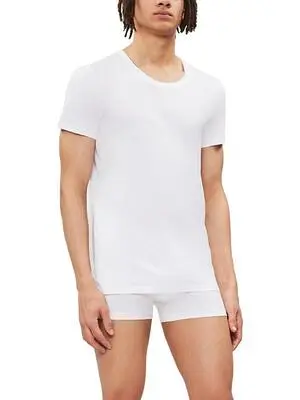 Hanro Cotton Superior Cotton-blend T-shirt - White