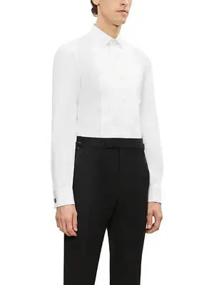 TOM FORD Slim-fit Cotton Evening Shirt - White