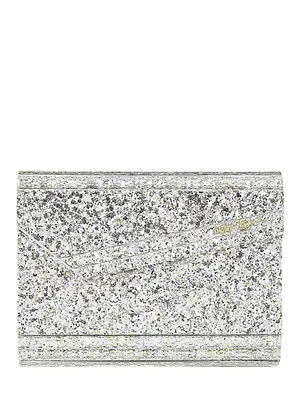 JIMMY CHOO Candy Glittered Clutch - Champagne