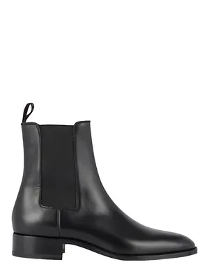 CHRISTIAN LOUBOUTIN Samson Leather Chelsea Boots - Black