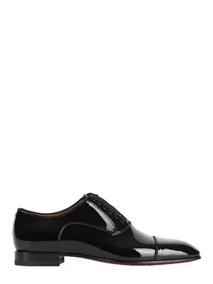 CHRISTIAN LOUBOUTIN Greggo Leather Oxford Shoes - Black