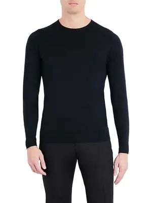 John Smedley Lundy Crewneck Jumper - Black