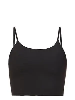 ADANOLA Tank Round-neck Stretch-jersey Bralette - Black