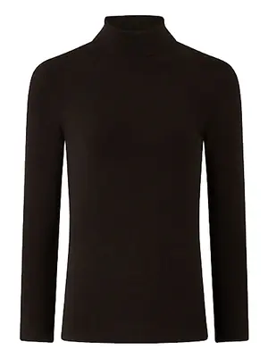 JOSEPH High-neck Silk-blend Jumper - Black