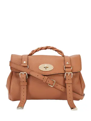 Mulberry Mulberry Alexa Leather Satchel Bag Chestnut