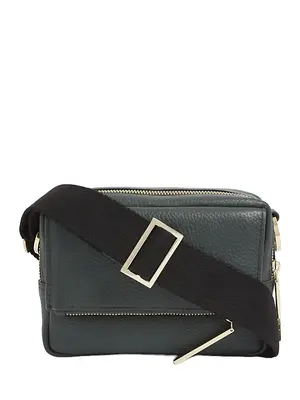 Whistles Whistles Bibi Leather Cross-Body Bag Green