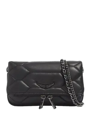 Zadig&Voltaire Rock Nano Leather Crossbody Bag - Noir