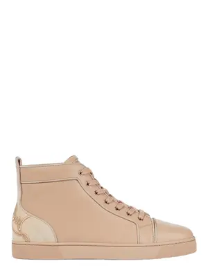 CHRISTIAN LOUBOUTIN Christian Louboutin Fun Louis High-Top Sneakers Beige