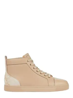 CHRISTIAN LOUBOUTIN Fun Louis High Top Sneakers - Beige