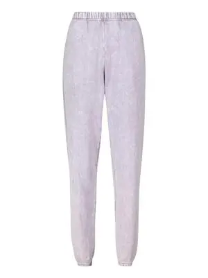 LES TIEN Cotton-fleece Sweatpants - Purple