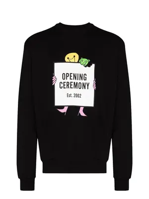 Opening Ceremony Lightbulb Crew Neck Sweatshirt - Black