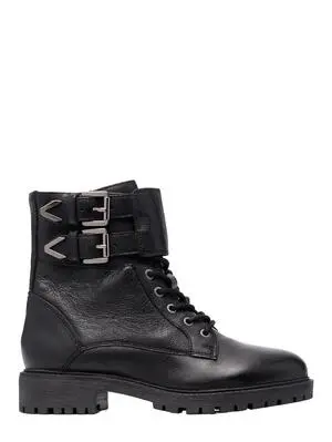 GEOX Lace-Up Leather Boots