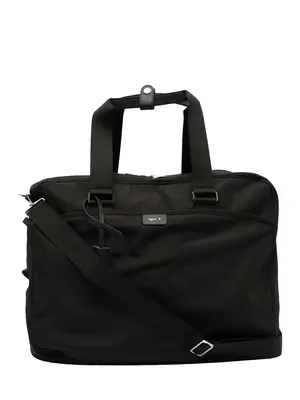 AGNÈS B. Logo-patch Duffle Bag - Black