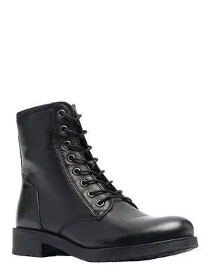 Geox Lace-up Ankle Boots - Black