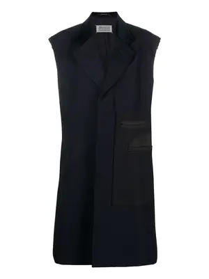 MAISON MARGIELA Sleeveless Coat - Blue