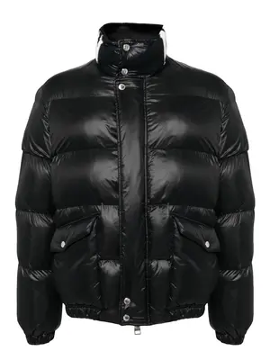 Alexander McQueen Alexander McQueen Graffiti Logo-Print Padded Jacket Black