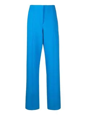 FERRAGAMO High-waisted Straight-leg Trousers - Blue