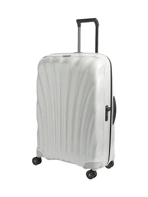 SAMSONITE C-lite Spinner Hard Case Cabin Suitcase 75cm - Off White