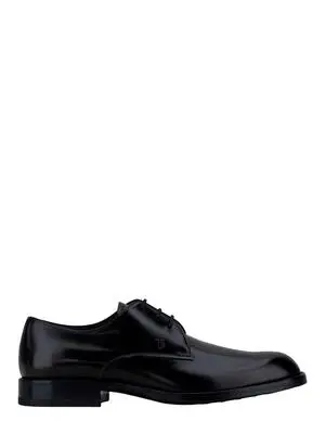 TOD'S Leather Lace-up Shoes - Black