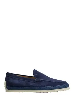 TOD'S Suede Slip-ons - Blue