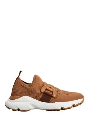 TOD'S Kate Sneakers In Technical Fabric - Brown