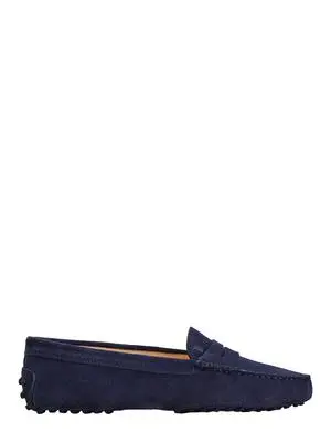 TOD'S Suede Gommino Loafers - Blue