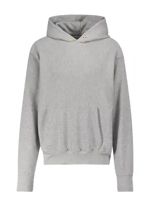 LES TIEN Cotton Hooded Sweatshirt - Grey