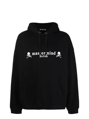 MASTERMIND WORLD Skull-print Cotton Hoodie - Black