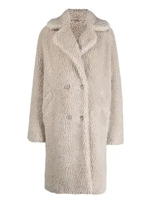 PHILIPP PLEIN Teddy Bear Oversized Cocoon Coat