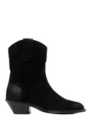 Saint Laurent 45mm Eastwood Cowboy Boots - Black