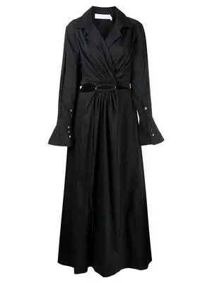 Simkhai Alex Cut-out Flared Maxi Dress - Black