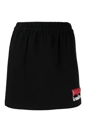 GROUND ZERO Ground Zero Logo-Print Mini Skirt