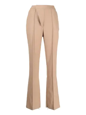 AMBUSH High-waisted Flared Trousers - Brown