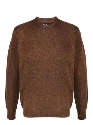 Barbour Crew Neck Knitted Jumper - Brown