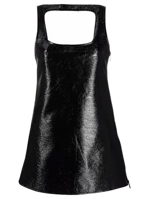 COURREGES Sleeveless Mini Dress - Black